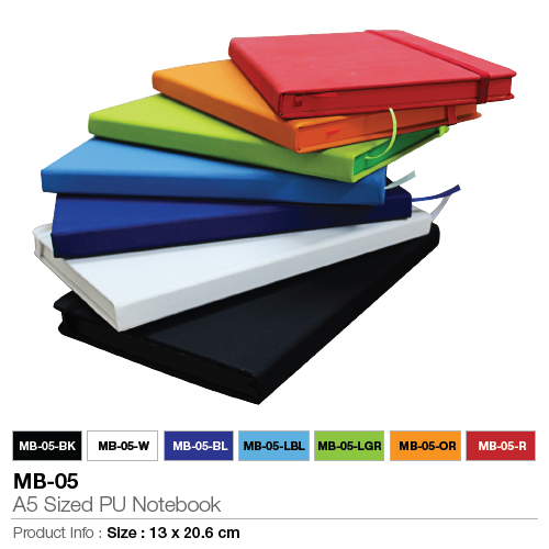 Notebook in A5 Size, Notebook with Branding, Logo Notebook